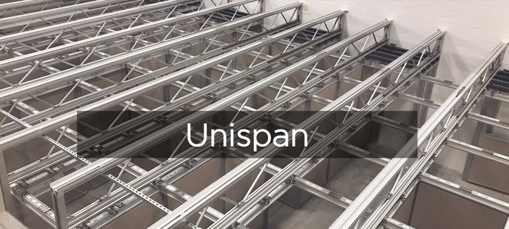 Kwik-Wall's Unispan #1 partition support truss system.