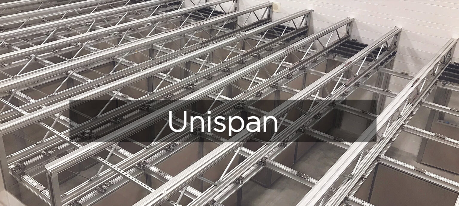 Kwik-Wall's Unispan #1 partition support truss system.